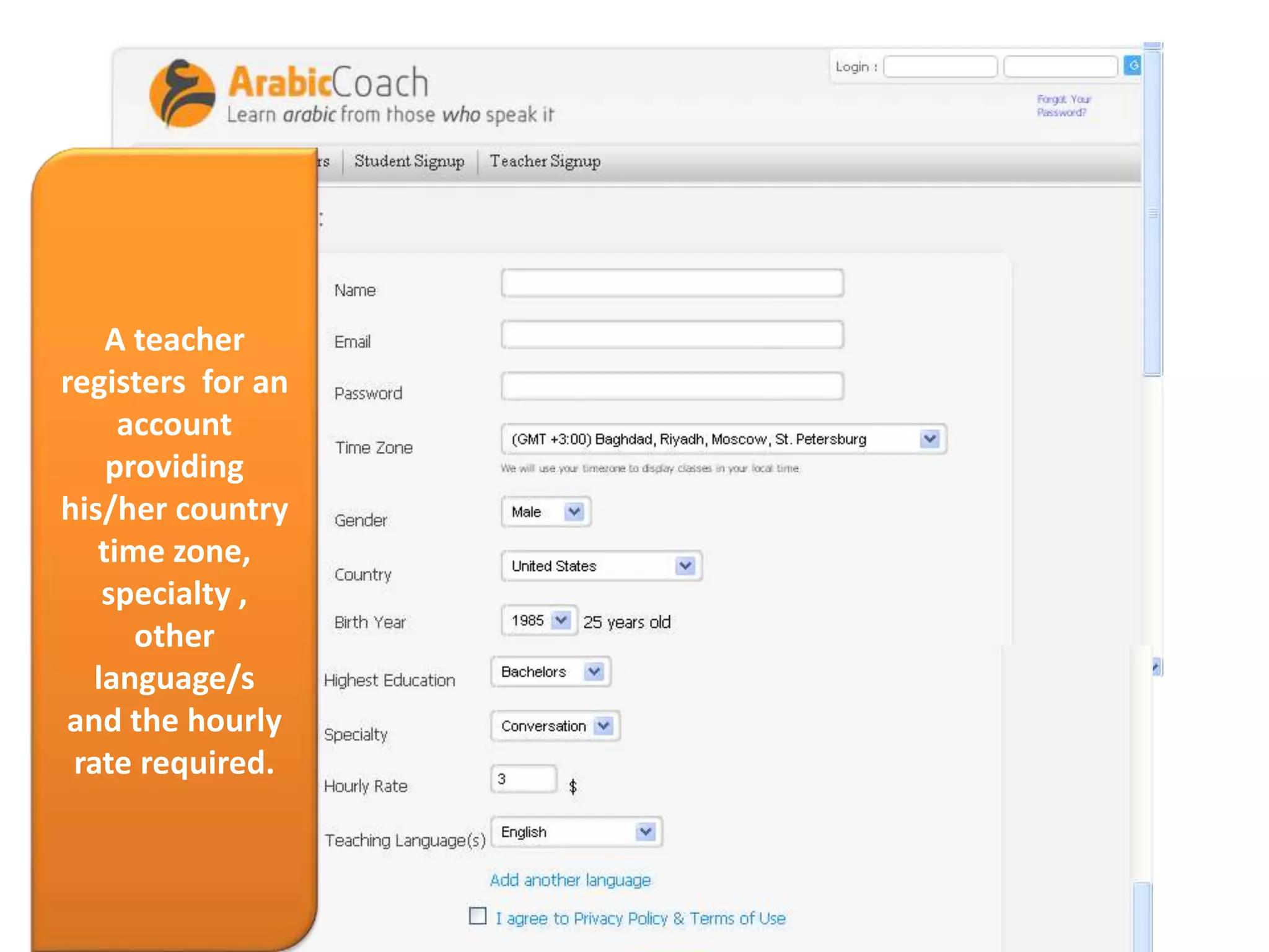 How to teach and earn with arabic coach | PPT