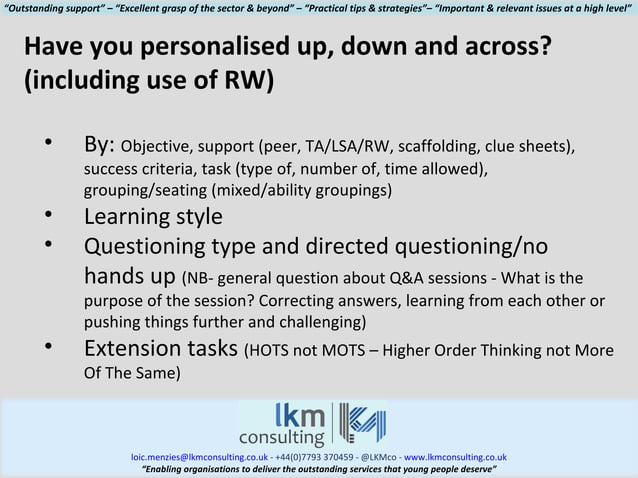 How to teach an outstanding lesson | PPT | Educational Assessment ...
