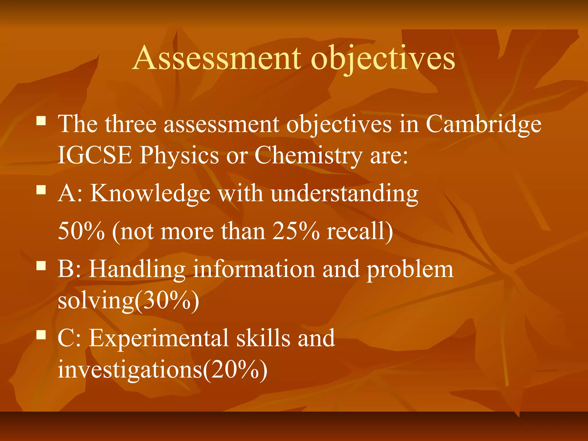 How to teach cambridge igcse students | PPT