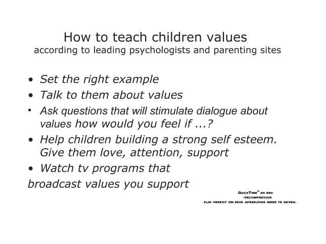 How to teach children values v2 | PPT