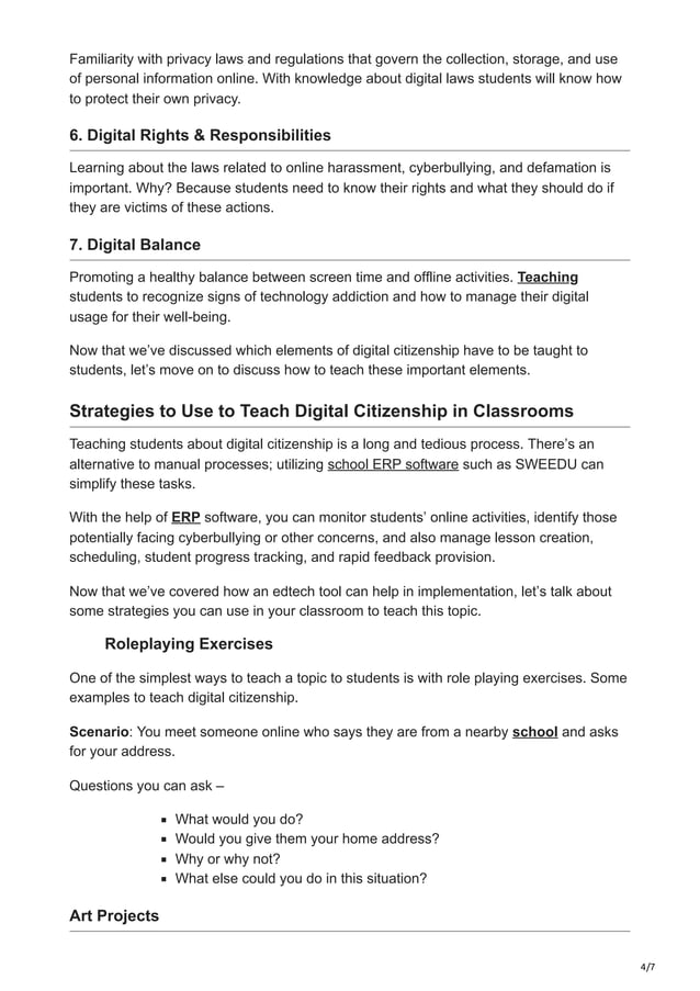 How to Teach Digital Citizenship to Students A Comprehensive Guide for ...