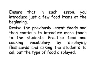 English food cooking vocabulary | PPTX