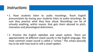 How To Teach English Pronunciation | PPTX