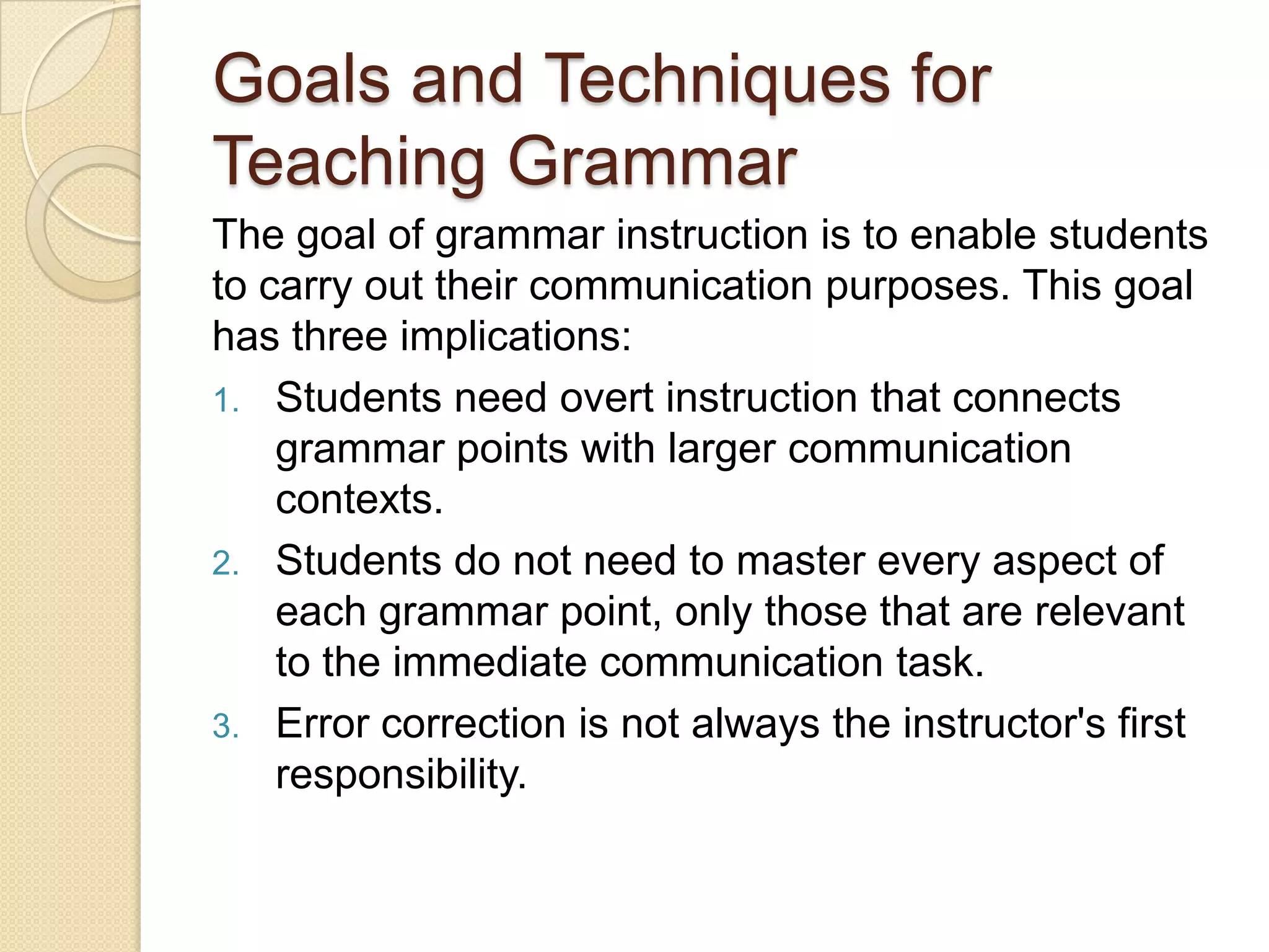 How to teach grammar | PPT