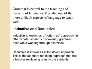 How to teach grammar | PPT