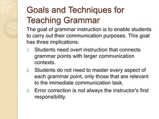 How to teach grammar | PPT
