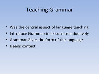 How to teach grammar | PPT