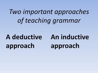 How to teach grammar | PPTX