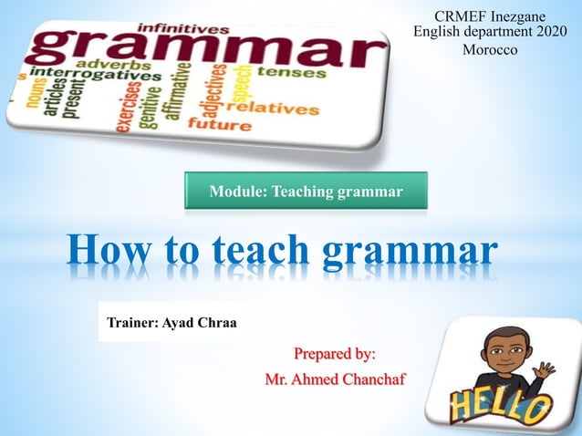 How to teach grammar | PPTX