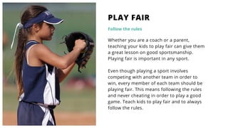 How to Teach Kids Good Sportsmanship | PPT