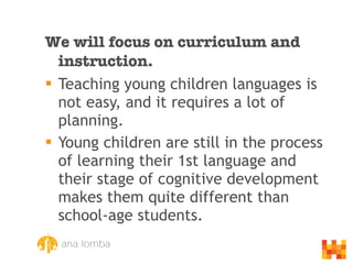 How to teach languages to toddlers and preschoolers | PPT