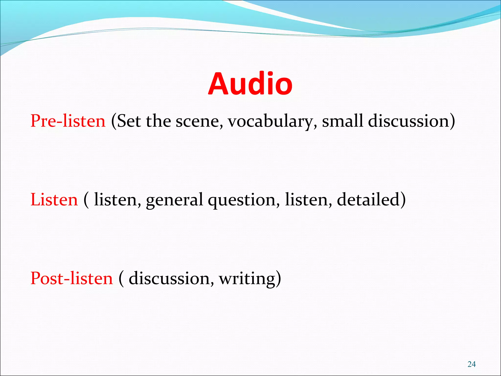 How to teach listening | PPT