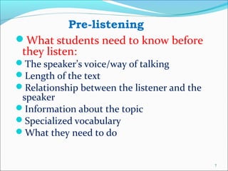 How to teach listening | PPT