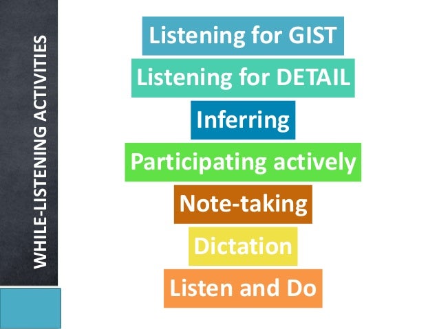 How to teach listening