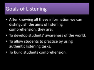 How to teach listening2 | PPTX
