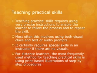 MEU WORKSHOP How to teach_practical_skills | PPTX