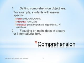 Reading Skills Comprehension | PPT