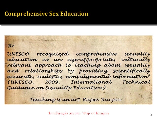 How To Teach Sex Education In School Ppt 