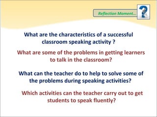How to teach speaking | PPT