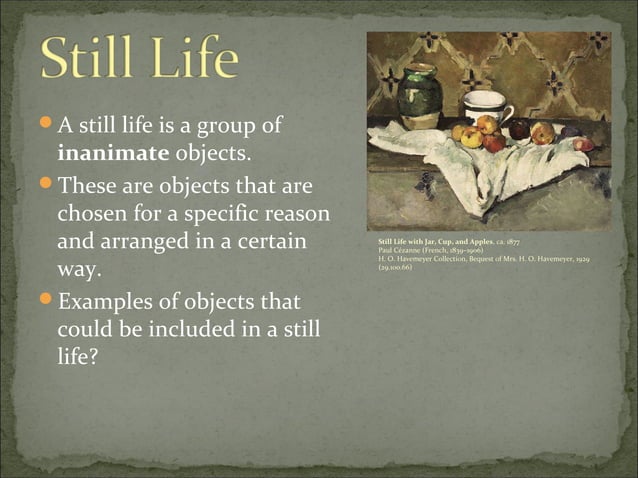 How to teach still life | PPT