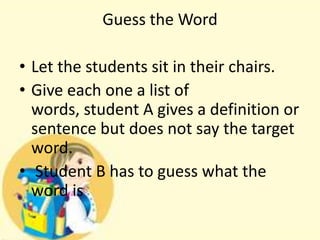 How to teach vocabulary to young learners | PPTX