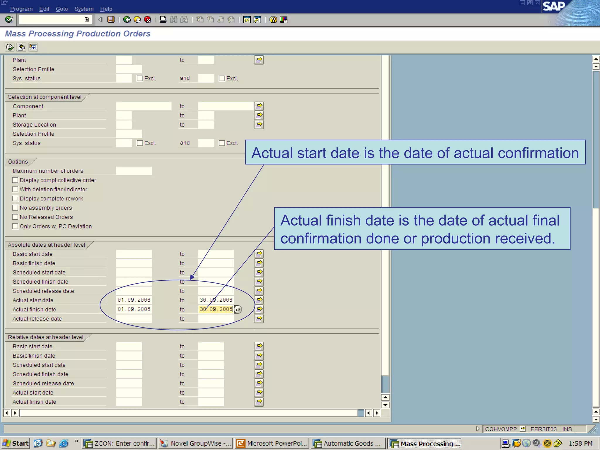 How to teco the production orders - Murali Krishna Nookella | PPT