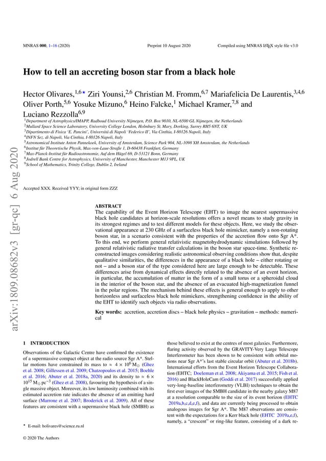 How to tell an accreting boson star from a black hole h. olivares et al ...