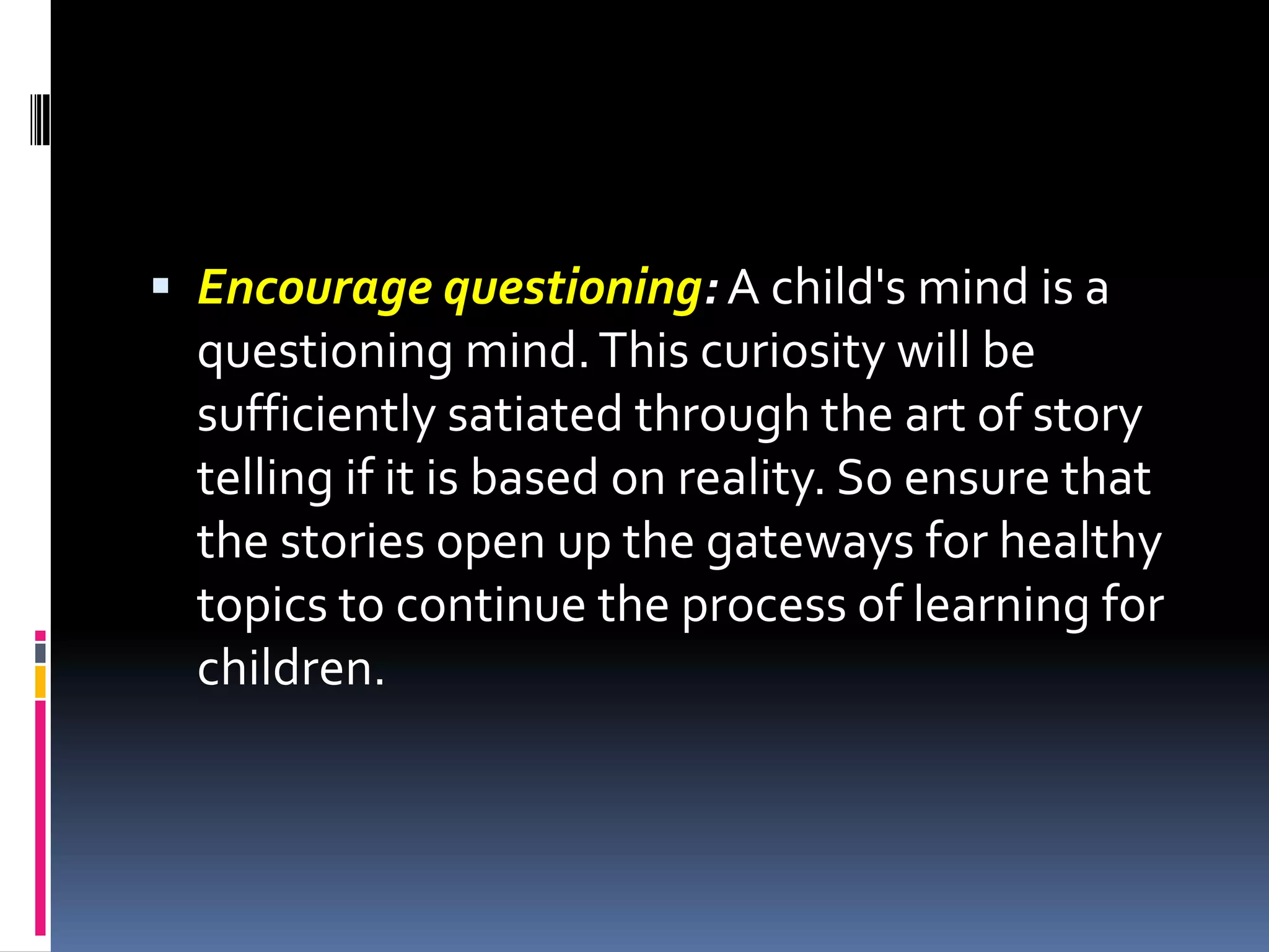 How to tell a story to children | PPTX