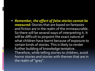 How to tell a story to children | PPTX