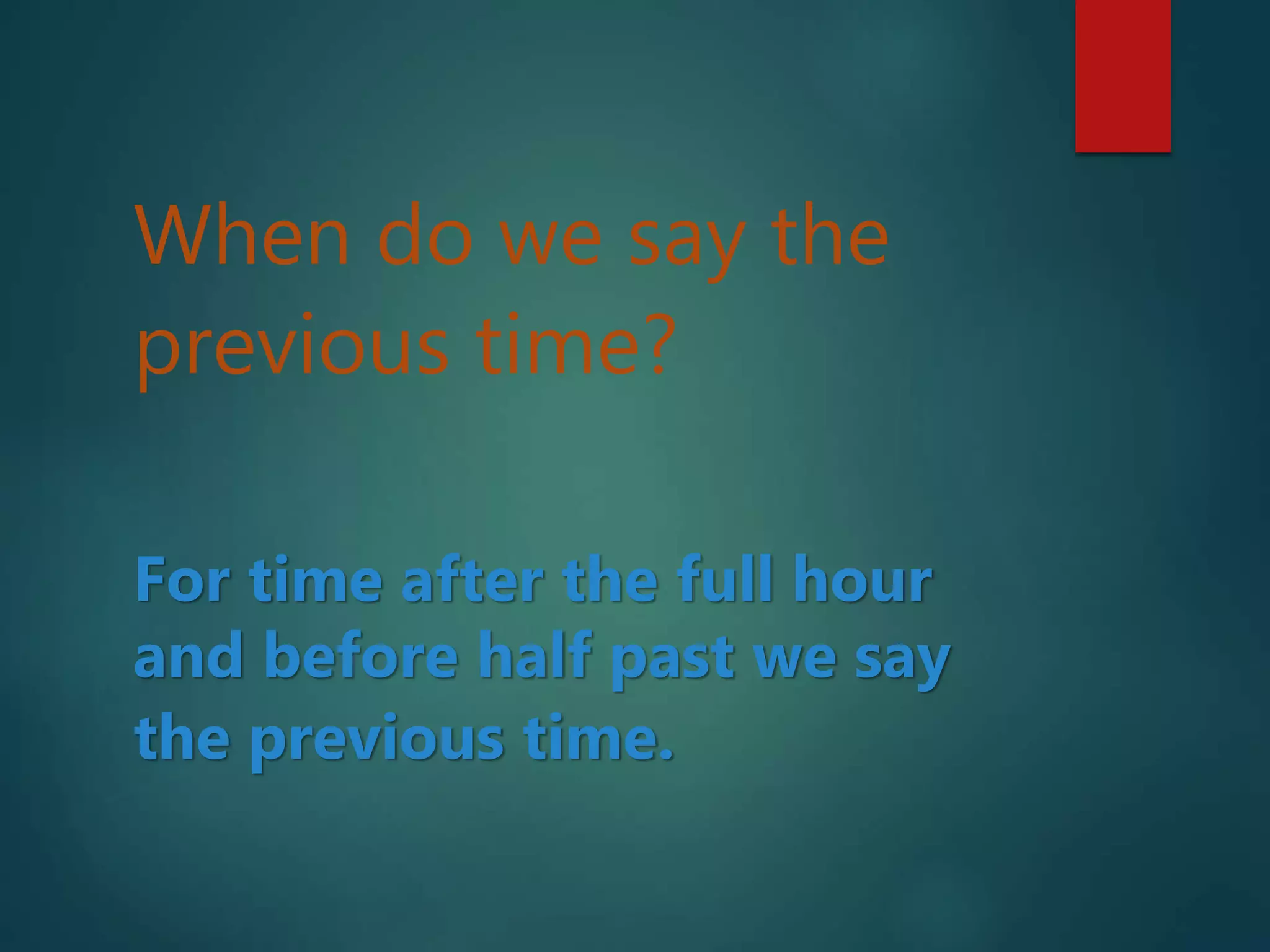 How to tell the time in English | PPTX
