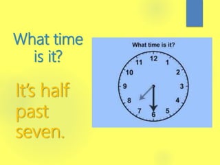 How to tell the time in English | PPTX