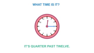 HOW TO TELL TIME (Analog Clock with Exercises).pptx