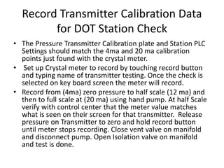 How to test calibration of pressure transmitters and | PPTX