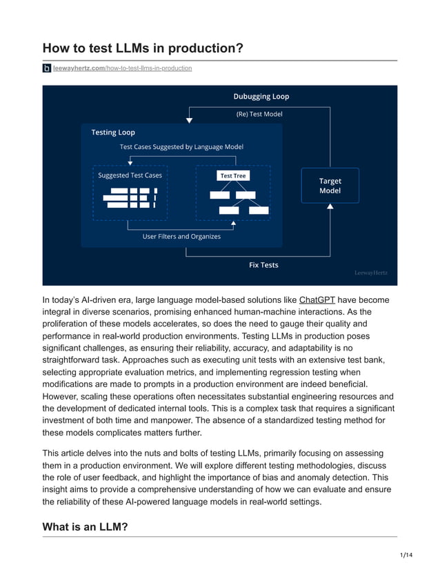 How to test LLMs in production.pdf