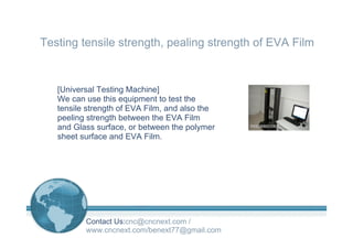 Howto test properties of glass laminating eva interlayer film | PDF