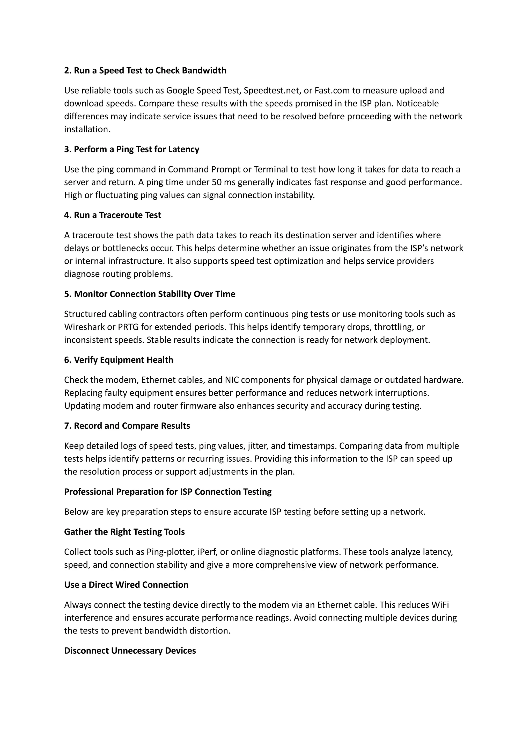 How to Test Your Main ISP Connection Before Network Setup.pdf