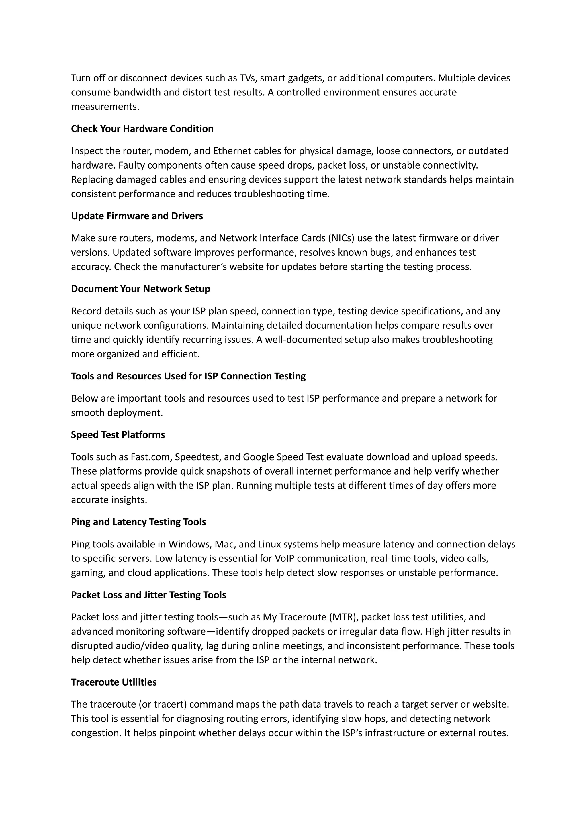 How to Test Your Main ISP Connection Before Network Setup.pdf