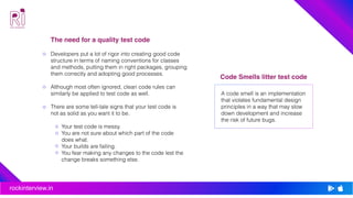 How To Tidy Up Your Test Code | PPT