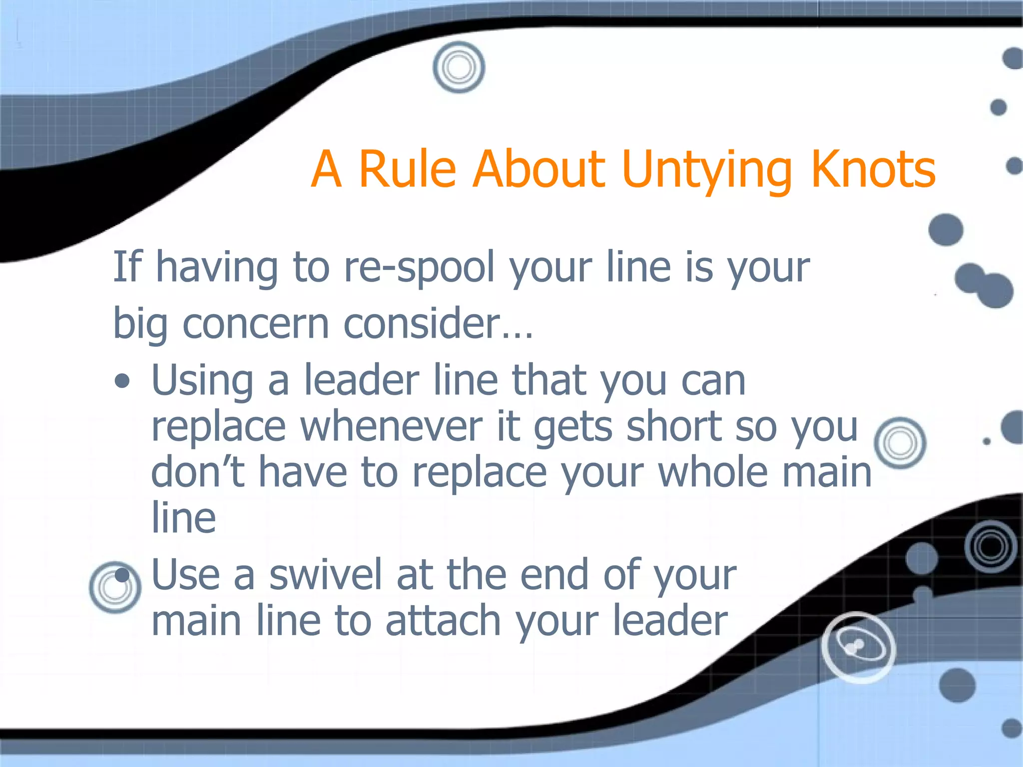 How To Tie Fishing Knots | PPT