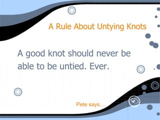 How To Tie Fishing Knots | PPT