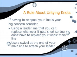 How To Tie Fishing Knots | PPT