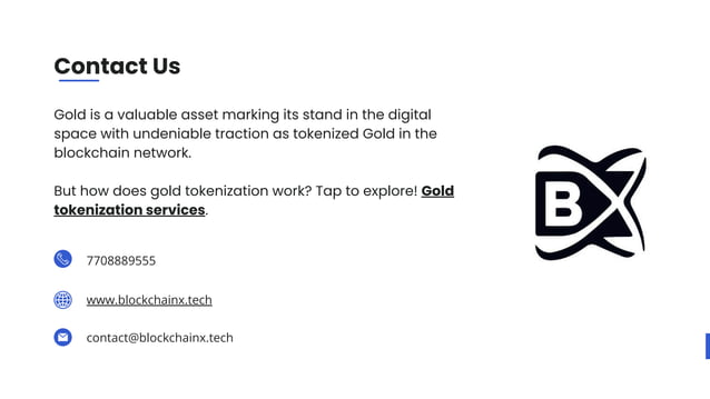 How to Tokenize Gold - Explains the process of gold tokenization | PPT