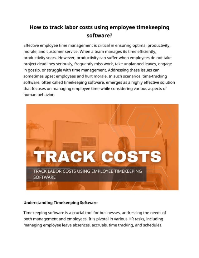 How to track labor costs using employee timekeeping software.docx