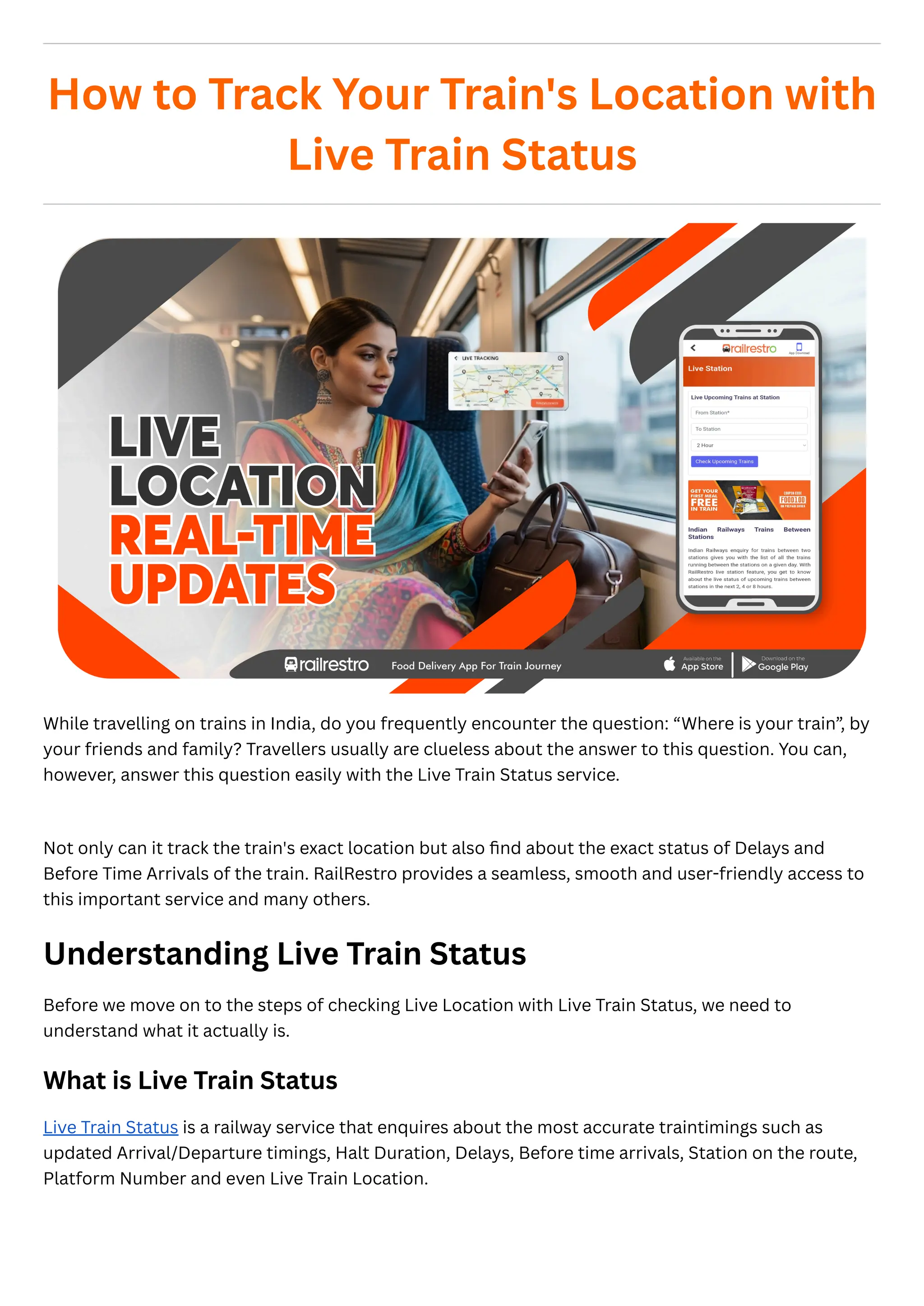 How to Track Your Train's Location with Live Train Status | PDF