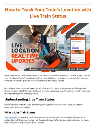 How to Track Your Train's Location with Live Train Status | PDF