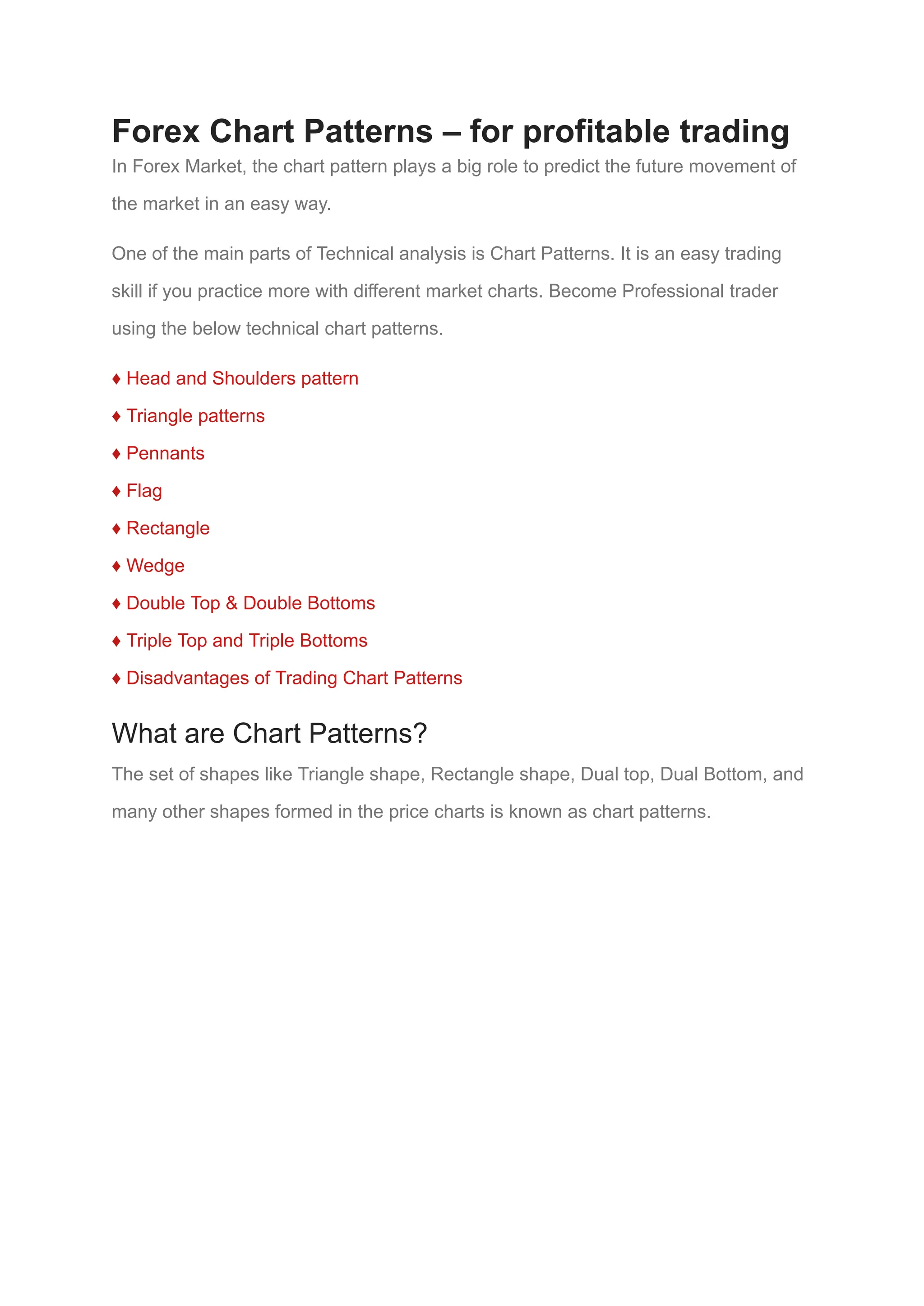 How to Trade Chart Patterns with Target and SL@forexgdp.com.pdf