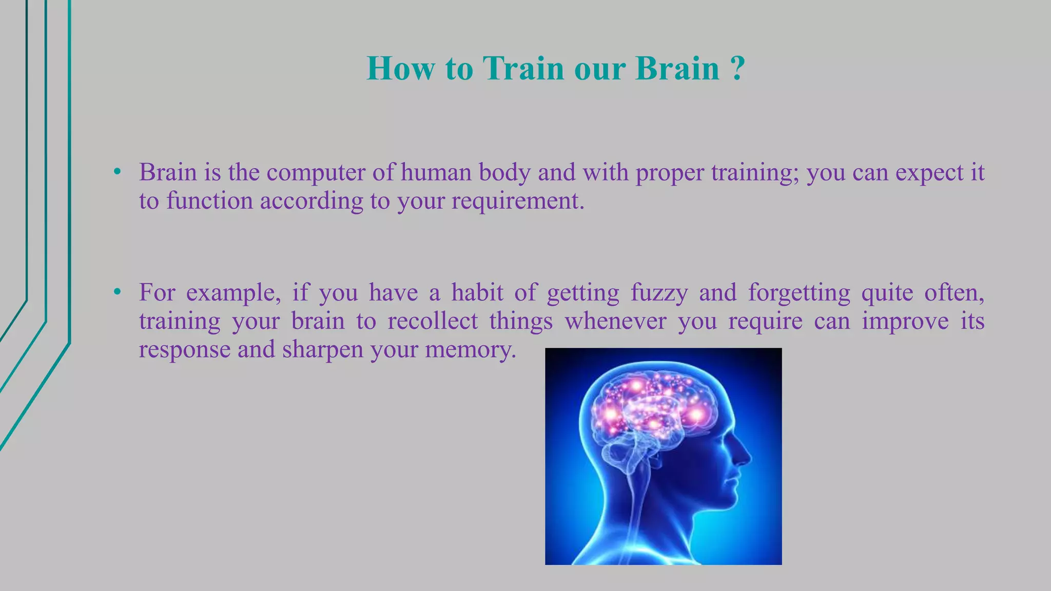 How to train our brain | PPTX