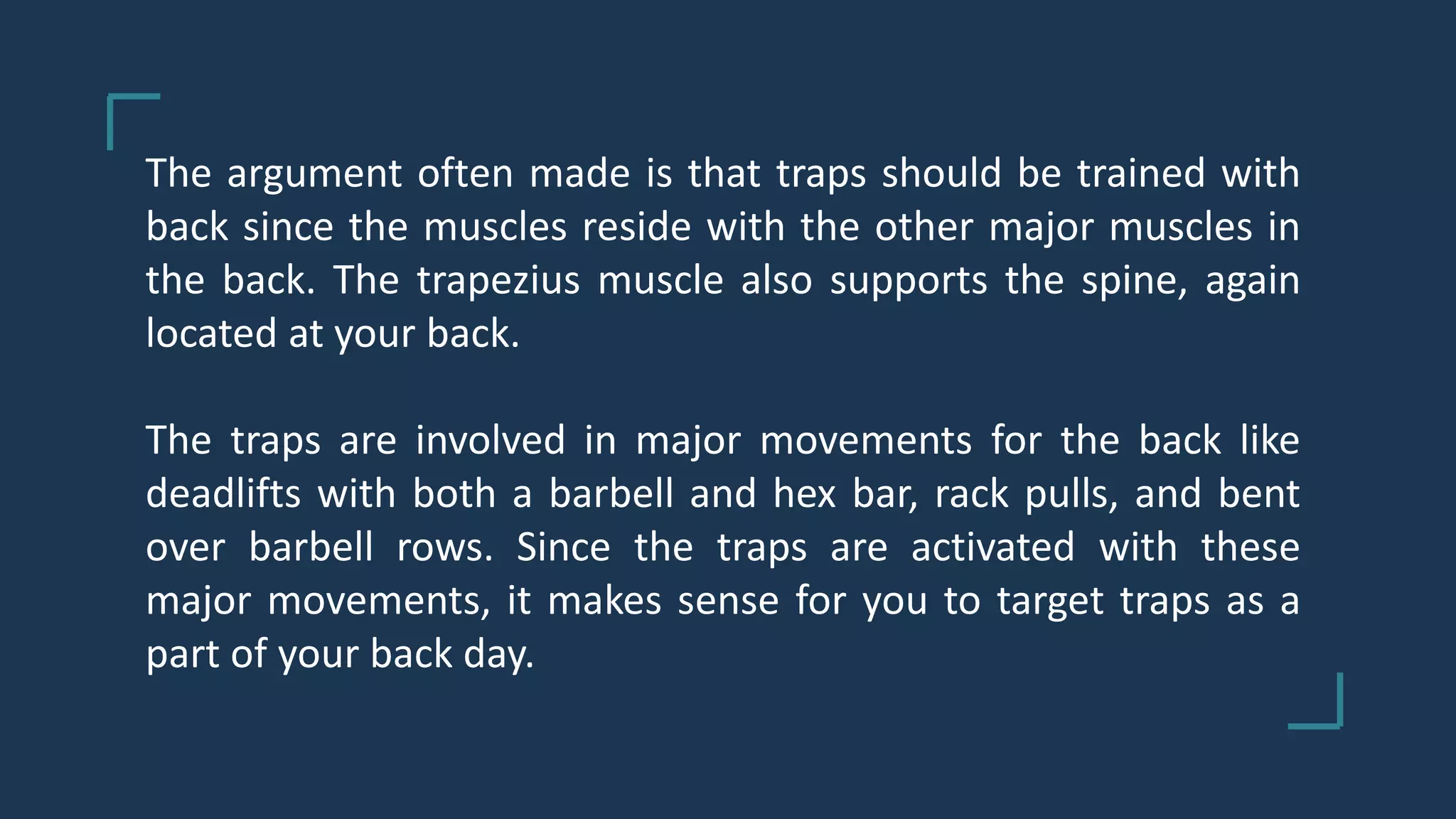 How to Train The Trapezius Muscle | PPTX