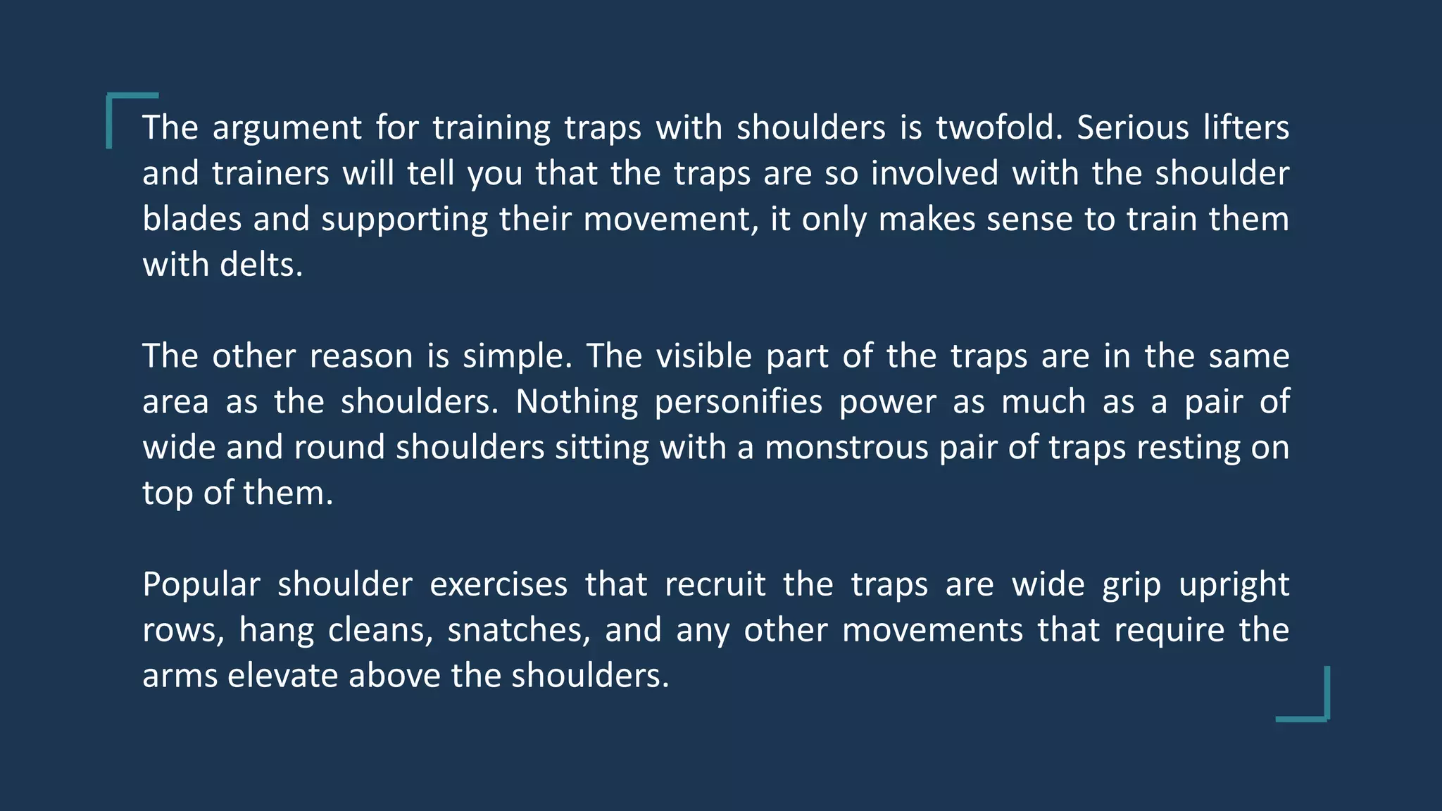 How to Train The Trapezius Muscle | PPTX