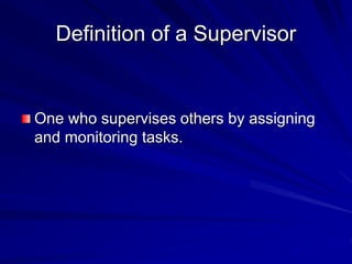 How to train ur supervisor | PPTX